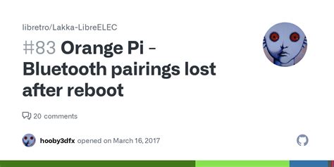 Orange Pi Bluetooth Pairings Lost After Reboot Issue Libretro Lakka LibreELEC GitHub