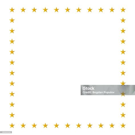 황금 별의 프레임 흰색 배경에 고립 된 별과 골드 사각형 프레임 0명에 대한 스톡 벡터 아트 및 기타 이미지 0명 건설 프레임 금 금속 Istock