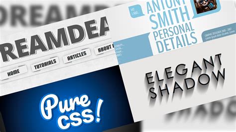 Puenting Profundizar Objetor Sombra Texto Css El Diseño Frontera Una