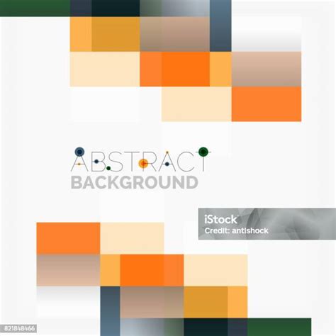 개요 블록 템플릿 디자인 배경 백색에 간단한 도형 직선과 사각형 0명에 대한 스톡 벡터 아트 및 기타 이미지 0명 개념 개념 기호 Istock