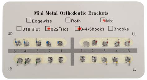 Lds Orthodontic Mbt Metal Brackets Kit Silver Orthokits