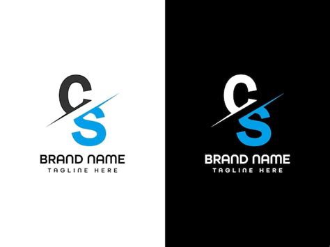 Premium Vector Cs Letter Logo Design