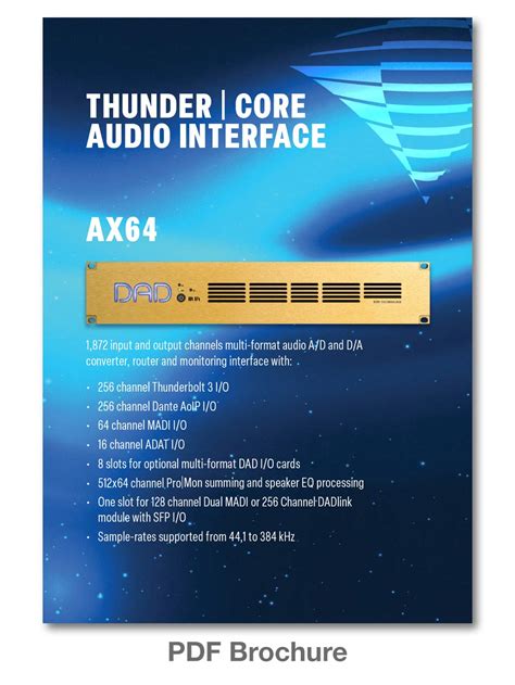Dad Ax64 Next Gen Ad Da Dd And Audio Routing