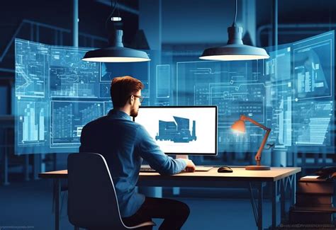Premium Photo Photo Portrait Of Software Developer Doing Working