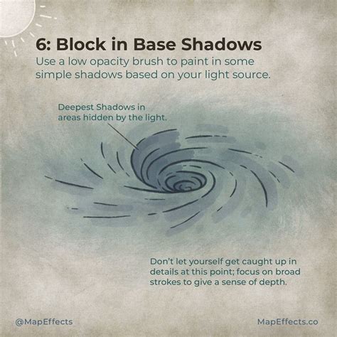 How To Draw A Whirlpool Vortex On Your Fantasy Maps Map Effects