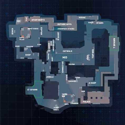 All Mirage Map Callouts In Csgo Dot Esports
