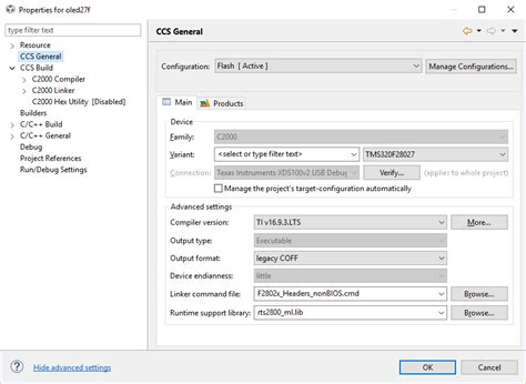 Ccslaunchxl F28027f Linker Garbage Collector In Ccs Code Composer