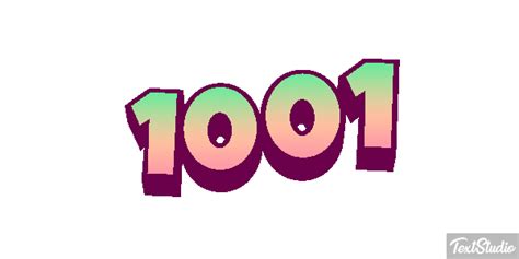 1001 Number Animated  Logo Designs