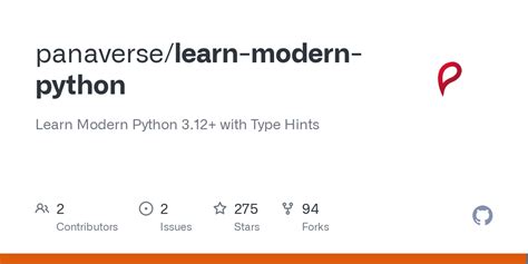 Learn Modern Python At Main · Panaverselearn Modern Python · Github