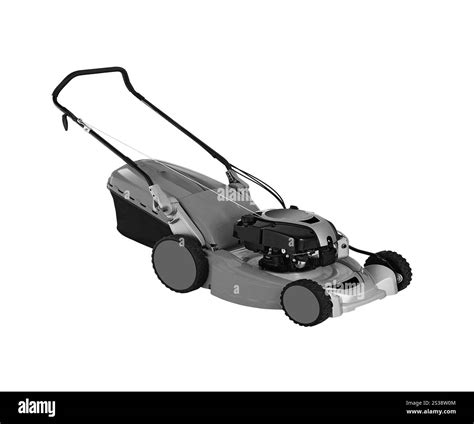 Lawn Mower Isolated On White Background Lawn Mower Isolated Stock