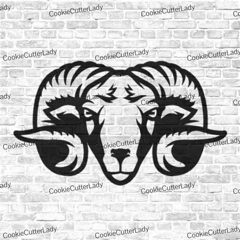 Ram Head Stencil Reusable Durable Washable Craft Stencil Use For
