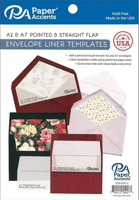 A7 Envelope Liner Template Printable