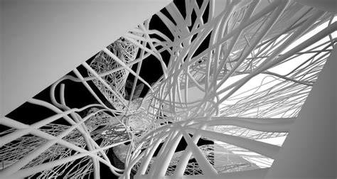 Premium Photo A White Structure With A Black Background And A White