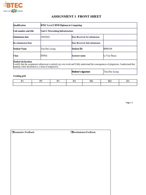 networking asm1 tran duc luong pdf computer network internet