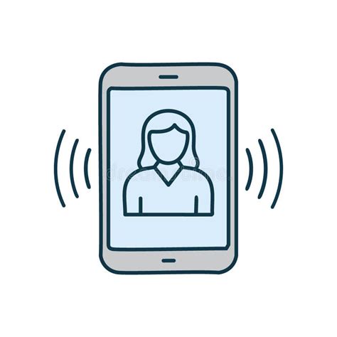 Phone Call Icon A Simple Phone Icon With A Ringing Sound Symbolizing An Incoming Phone Call