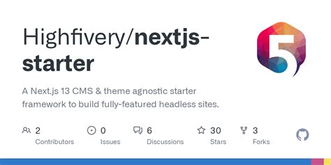 GitHub Highfivery Nextjs Starter A Next Js CMS Theme Agnostic Starter Framework To Build