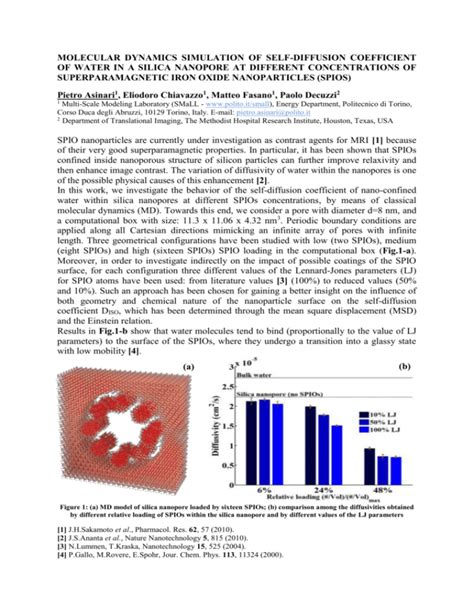 Molecular Dynamics Simulation Of Self