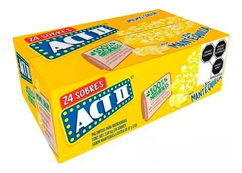 Palomitas De Maíz Actii De Extra Mantequilla 24 Sobres 87 Gr Envío Gratis