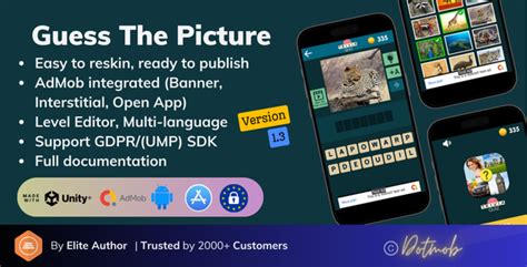 guess the picture unity game android ios admob