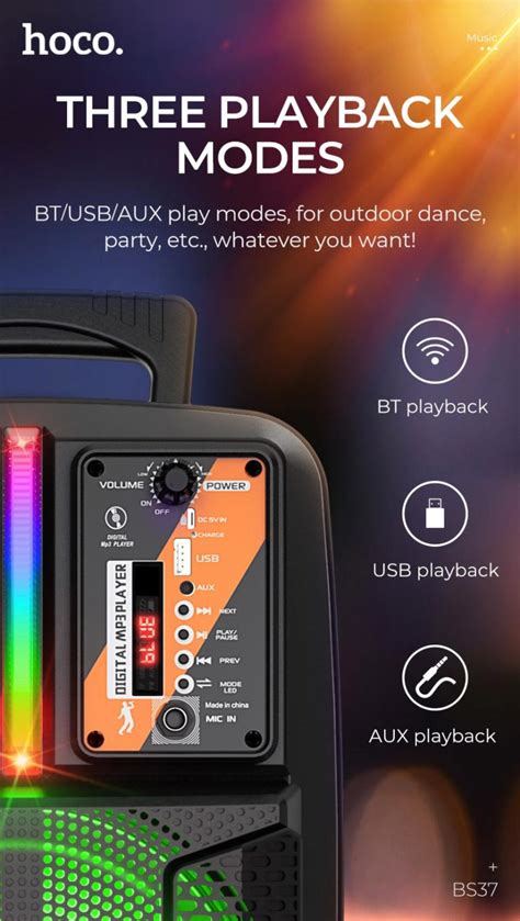 Hoco BS37 Dancer series Karaoke Set Outdoor Bluetooth Wireless Speaker ...