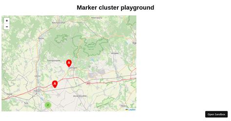 React Leaflet Marker Cluster Forked Codesandbox