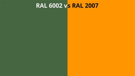 Ral 6002 Vs 2007 Ral Colour Chart Uk