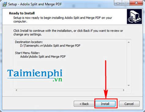 Cài đặt Adolix Split Merge Pdf Phần Mềm Cắt Nối File Pdf