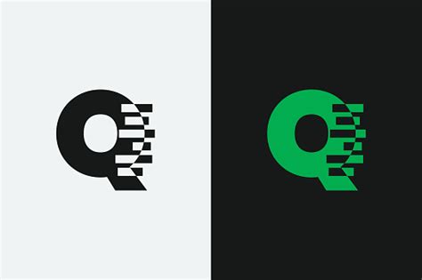 Q 편지 상징적 인 변형 모양 벡터 로고 디자인입니다 창조적 인 브랜드 로고 그림입니다 알파벳 Q에 대한 스톡 벡터 아트 및 기타 이미지 알파벳 Q 로고 개념