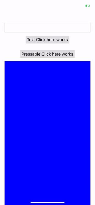 [ios] Keyboardshouldpersisttaps Not Working When The Input Is Not Visible · Issue 30538