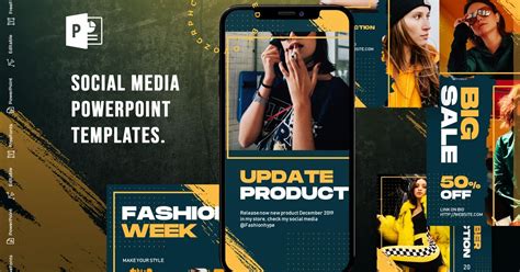 Шаблон Powerpoint для социальных сетей Шаблоны презентаций Включая социальное и шаблон Envato