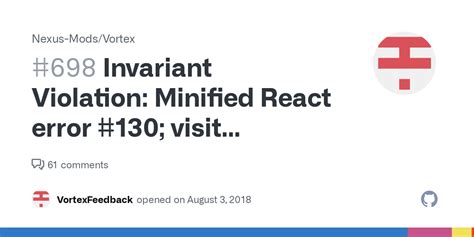 Invariant Violation Minified React Error 130 Visit Reactjs