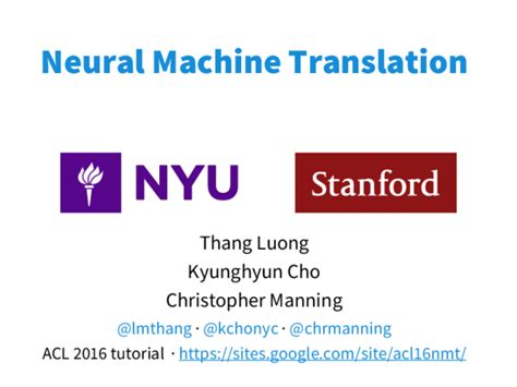 Pdf Neural Machine Translation