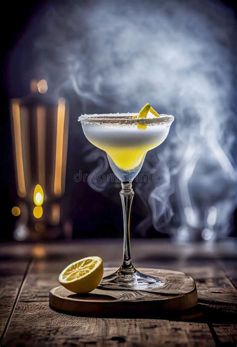 Cocktail With Mixed Alcoholic Drinks Stock Illustration Illustration