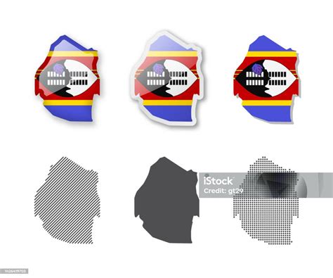 에스와티니 지도 컬렉션 서로 다른 디자인의 여섯 가지지도 0명에 대한 스톡 벡터 아트 및 기타 이미지 0명 3차원 형태 개체 그룹 Istock