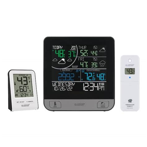 la crosse technology digital wireless wi fi weather station with 3 day