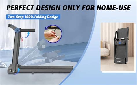 Treadmills For Home With Bluetooth Speakers Heart Rate Display Foldable 265lbs Running