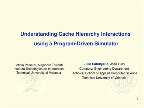 PPT Understanding Cache Hierarchy Interactions Using A Program Driven Simulator PowerPoint