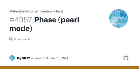 Phase Pearl Mode · Issue 4957 · Meteordevelopmentmeteor Client · Github