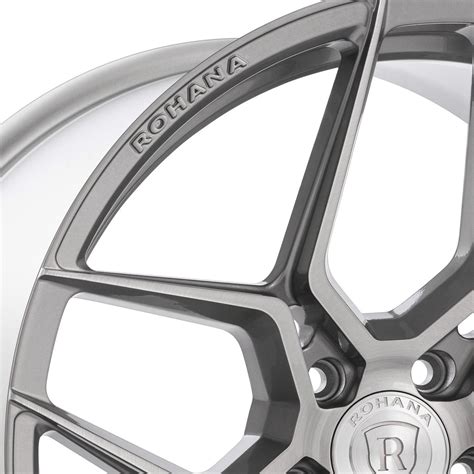Rohana® Rfx11 Wheels Brushed Titanium Rims