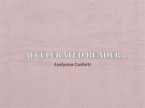 Accelerated Reader Program