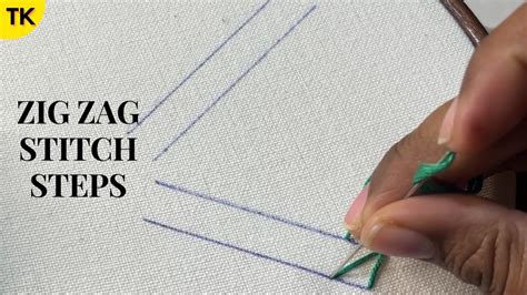 Hand Embroidery Designs Zig Zag Embroidery Stitch Border Embroidery