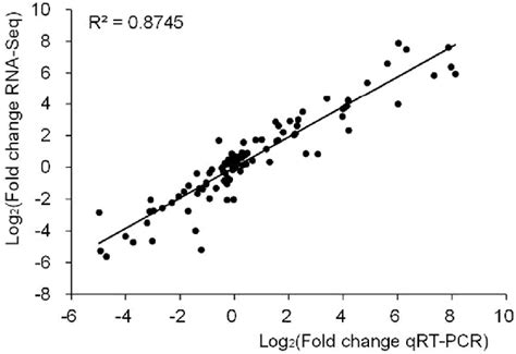 Correlation Of The Gene Expression Obtained From Qpcr And Rna Seq