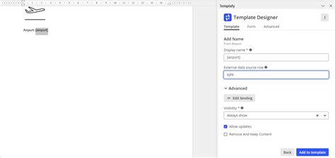 How To Insert Specific Data From An External Data Source In A Template