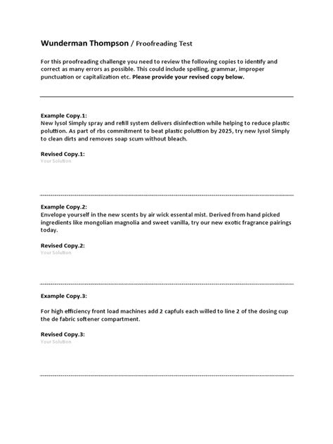 Wt Proofreading Test Pdf Wt Proofreading Test Pdf