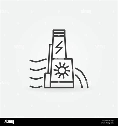 Hydroelectric Dam Icon Vector Hydroelectricity Concept Sign Or Design Element In Thin Line