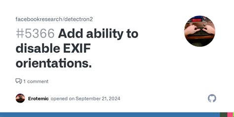 Add Ability To Disable Exif Orientations · Issue 5366 · Facebookresearchdetectron2 · Github