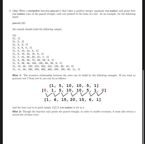 Solved 4 30p Write A Recursive Function Pascal That