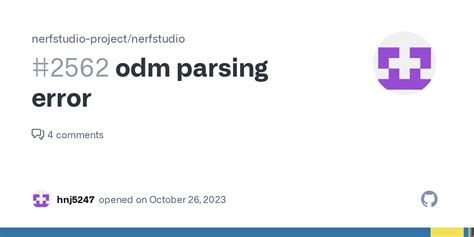 Odm Parsing Error Issue 2562 Nerfstudio Project Nerfstudio GitHub