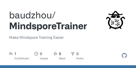 Github Baudzhoumindsporetrainer Make Mindspore Training Easier
