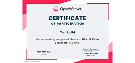 Yash Lodhi On Linkedin Basics Of Htmlcss For Beginners Online Bootcamp Open Weaver Inc